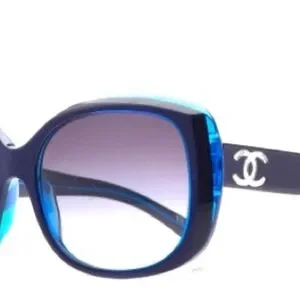CHANEL | Accessories | Chanel Blue Gradient Frame Cc Logo Sunglasses583 ...